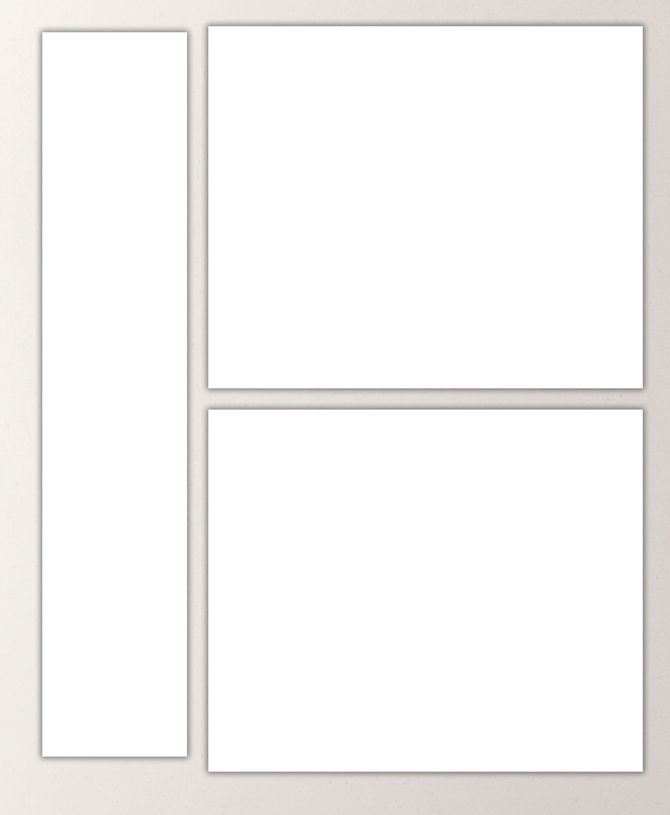 Signature Strip – 3-Piece include 4×20" horizontal canvas and two 12×1